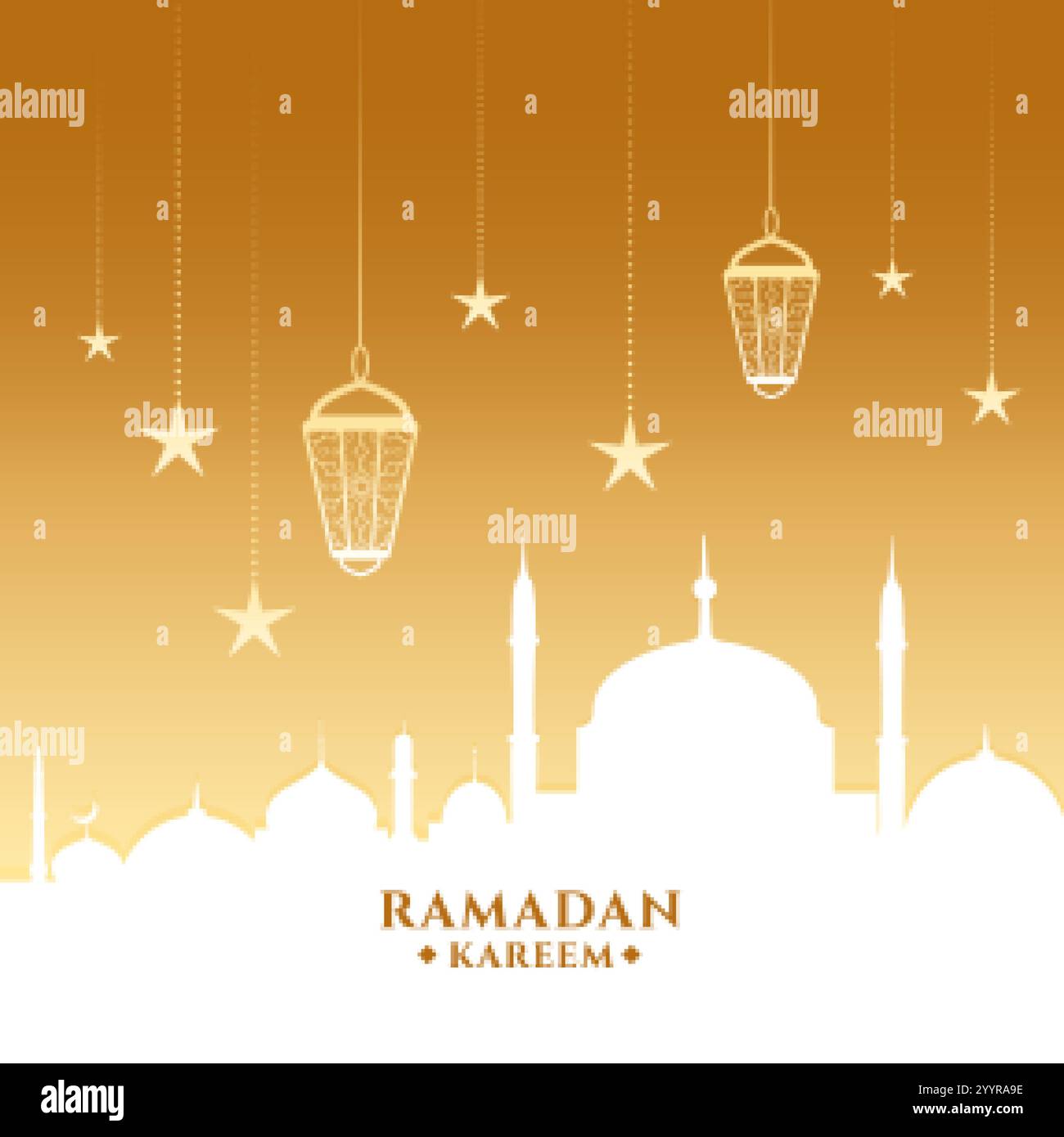 Ramadan kareem card lanterns Stock Vector Images - Alamy
