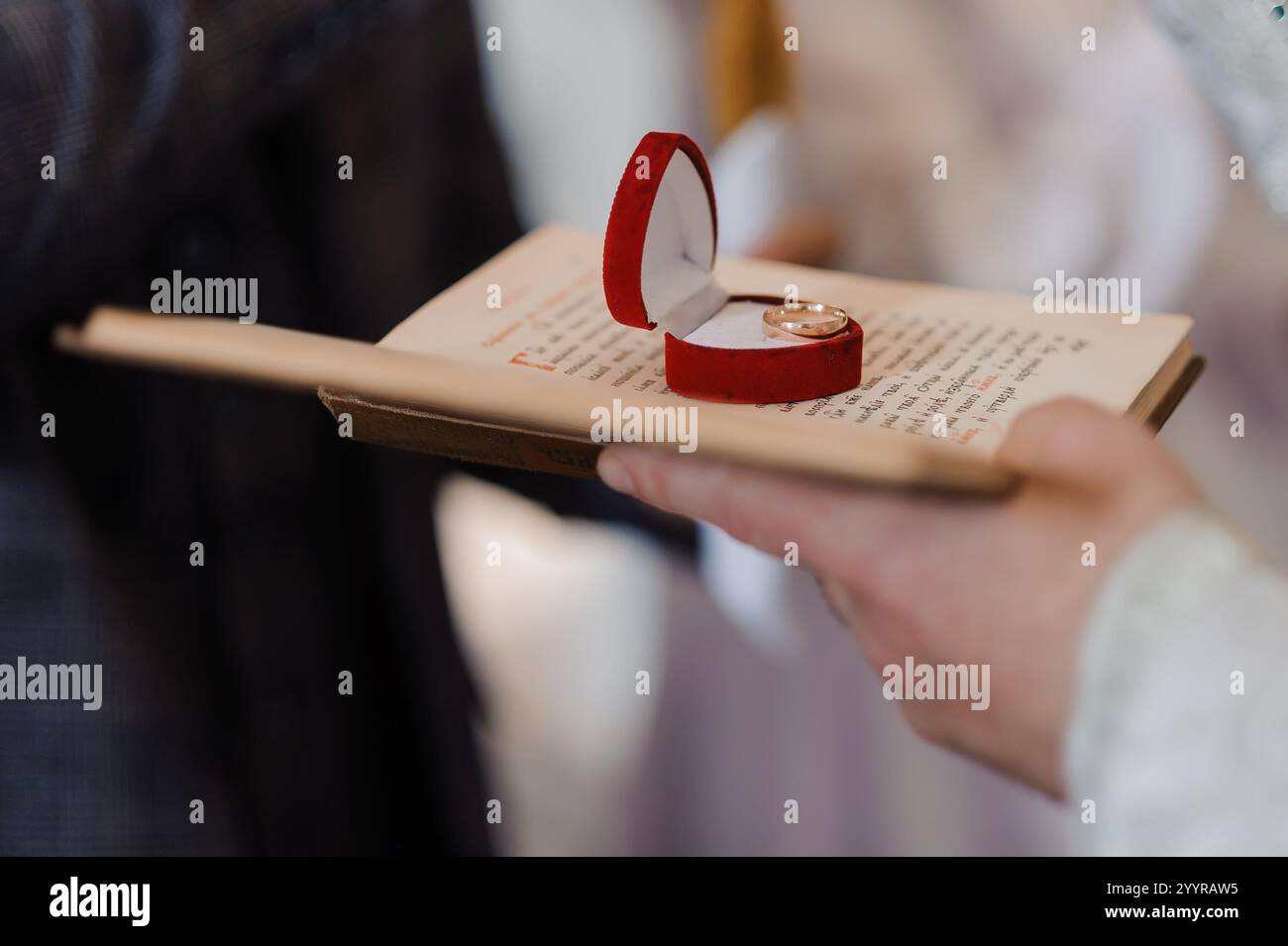 Wedding ring book heart hi-res stock photography and images - Alamy