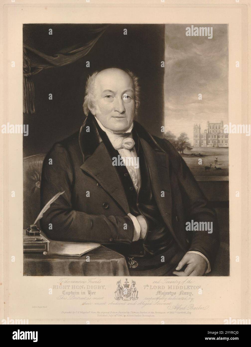 Digby Willoughby, 7th Baron Middleton Stock Photo - Alamy