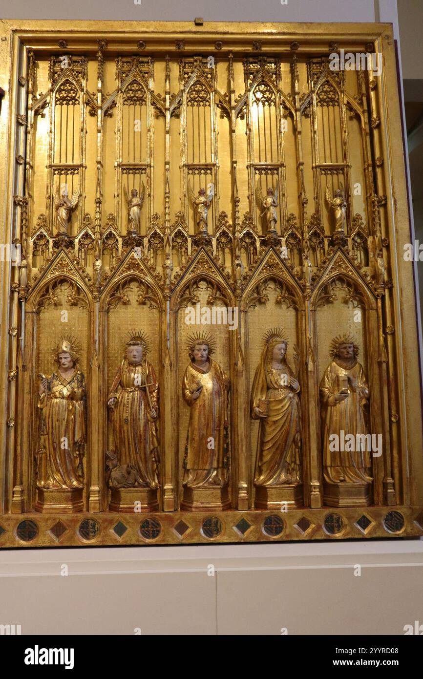 Dijon (21) Retable des saints et martyrs - 05 Stock Photo - Alamy