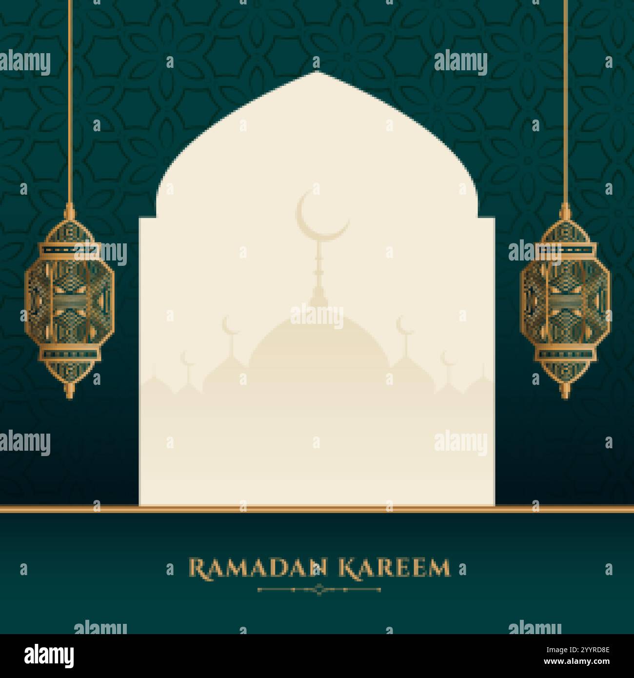 fasting festival ramadan kareem islamic background design Stock Vector ...