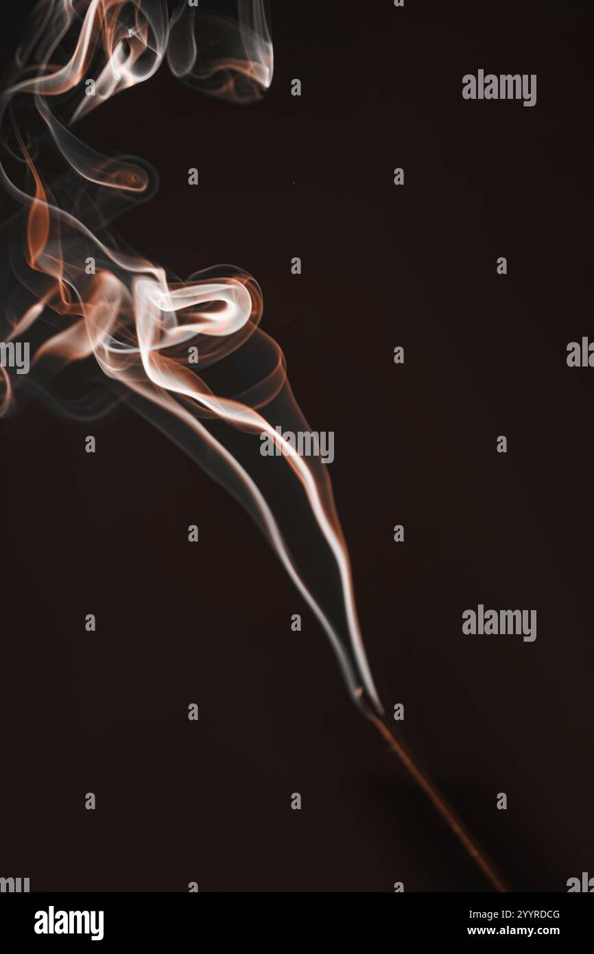 trend color 2025. Aromatherapy smokes for yoga. Aroma sticks smoke on ...