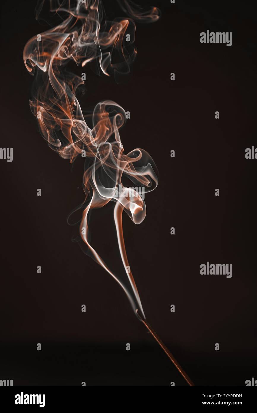 trend color 2025. Aromatherapy smokes for yoga. Aroma sticks smoke on ...