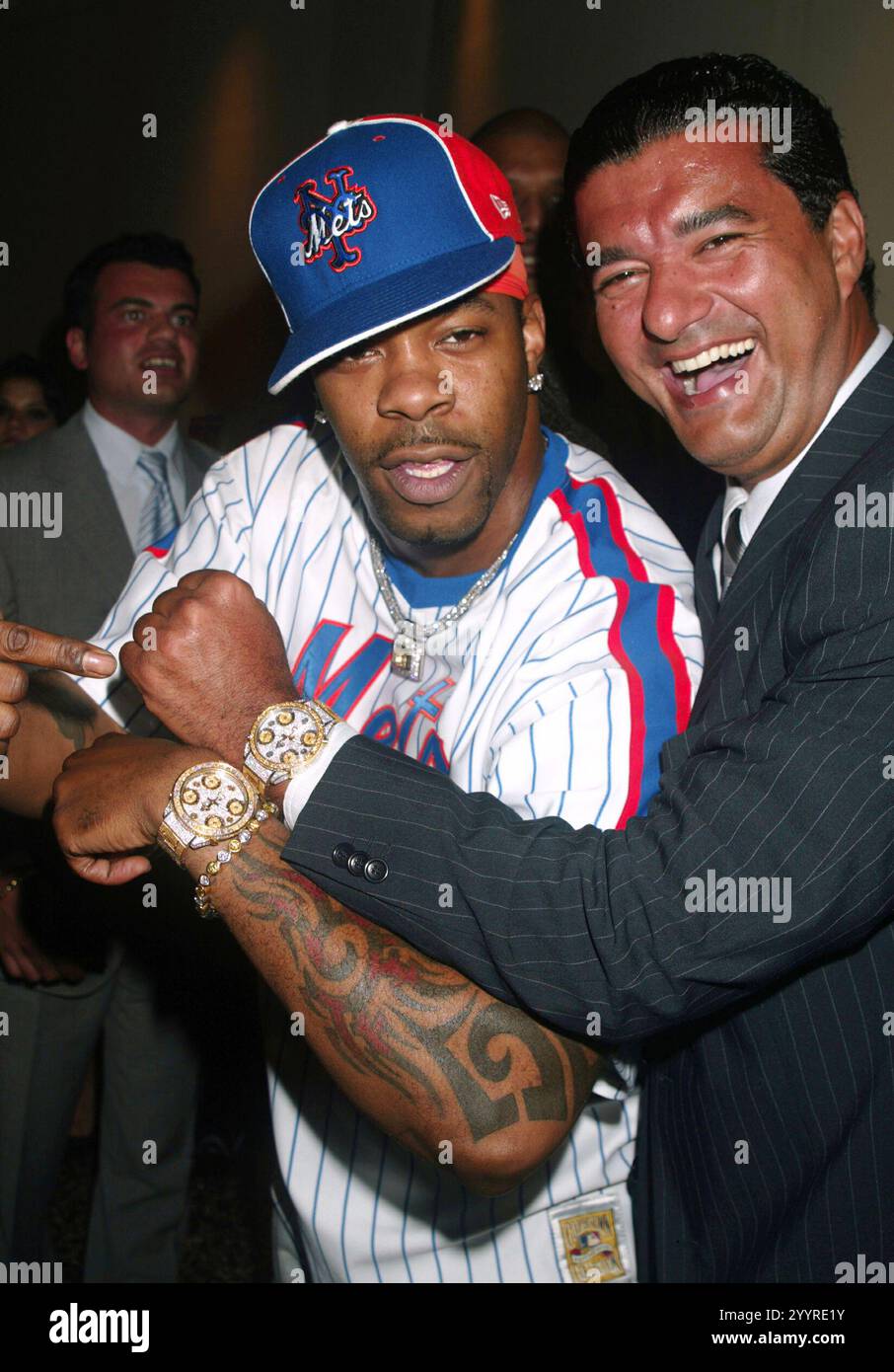 Busta Rhymes and Jacob Arabov, aka "Jacob The Jeweler" attend the ...