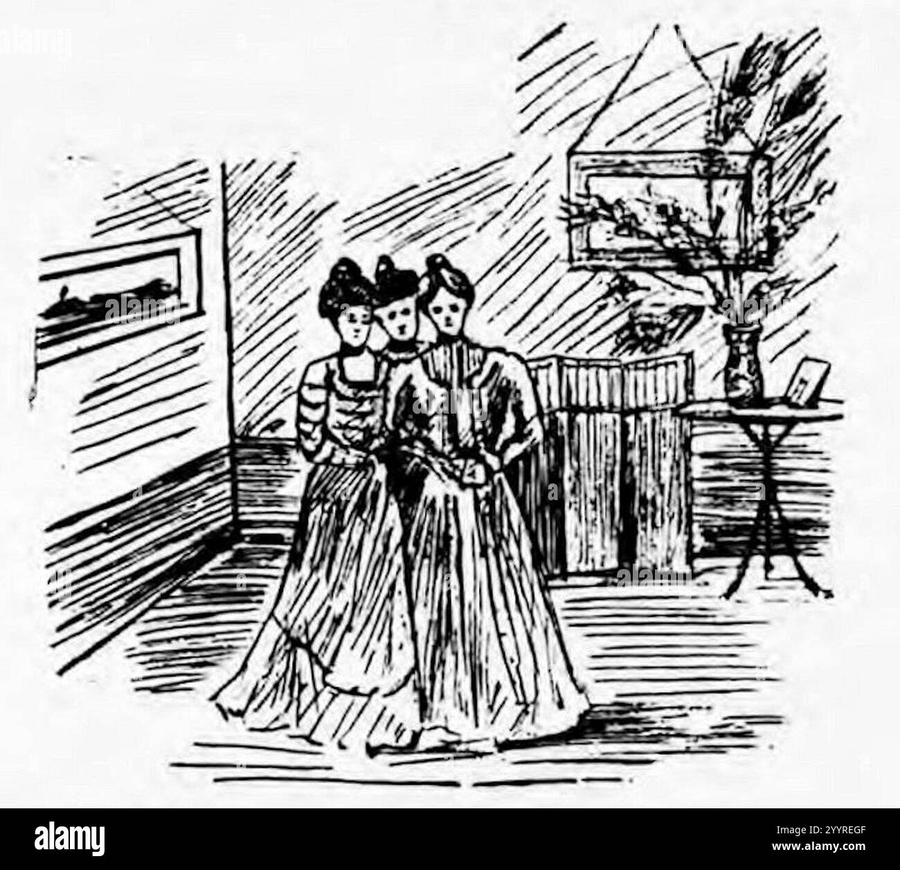 Dinah Kohnstamm - pentekening uit Aan de bron (1900 Stock Photo - Alamy