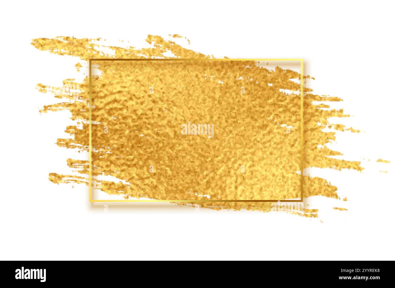 golden shiny paint brush stroke texture background Stock Vector Image ...