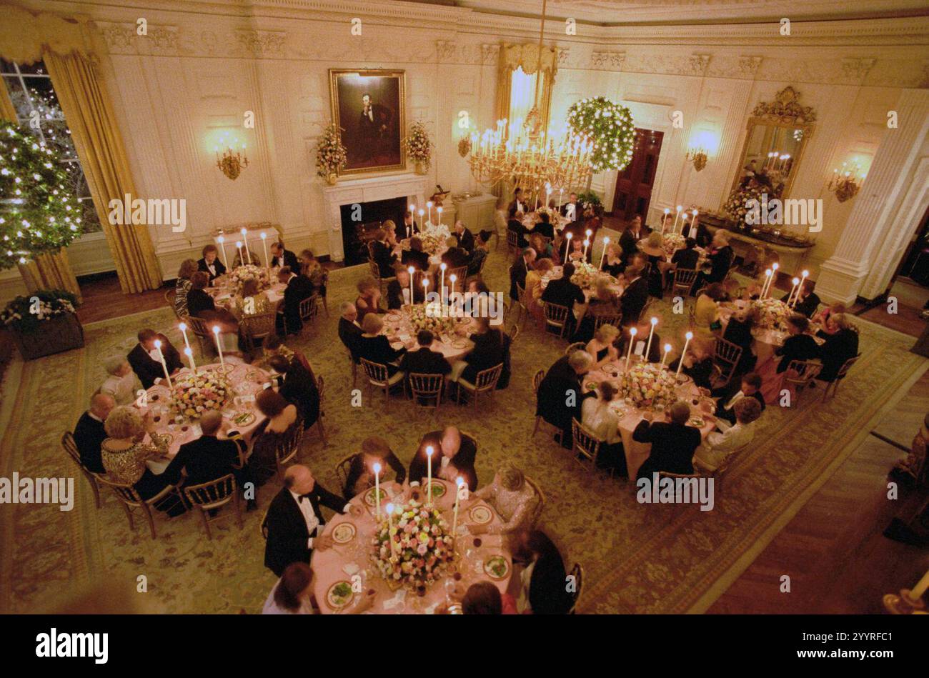 Dinner for Prince Charles and Princess Diana of United Kingdom in The ...