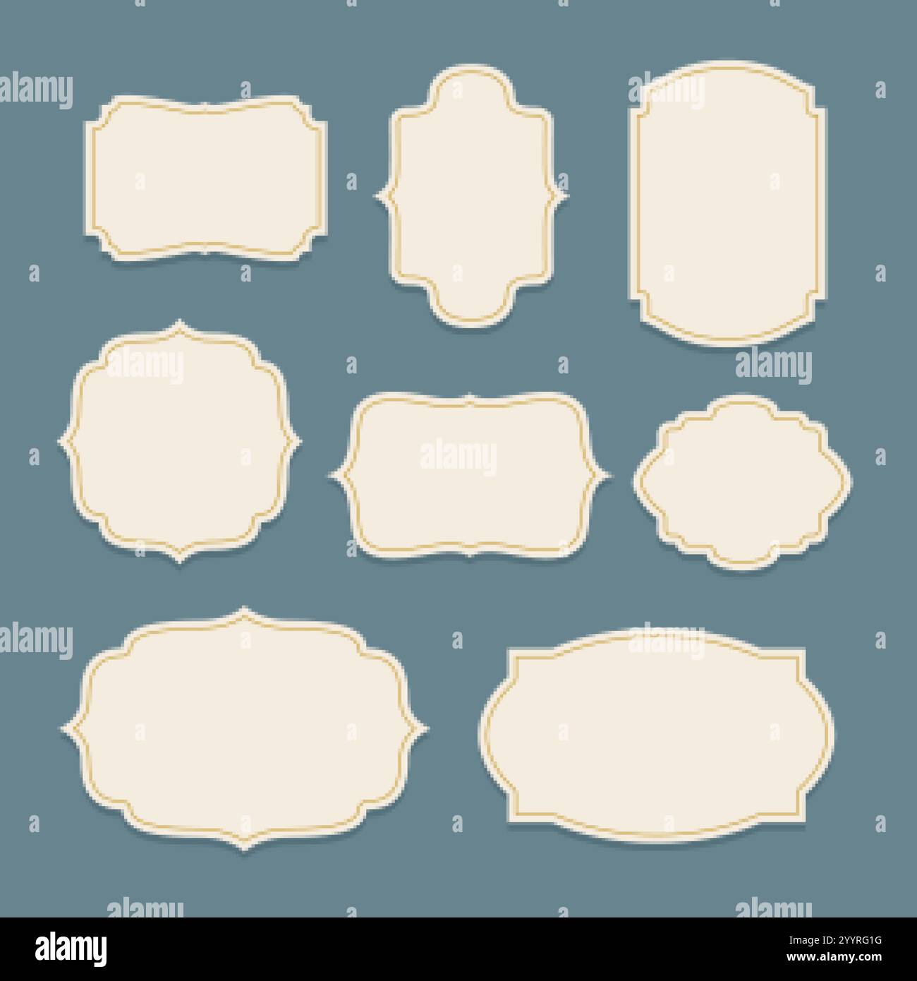 Vintage classic label stickers hi-res stock photography and images - Alamy