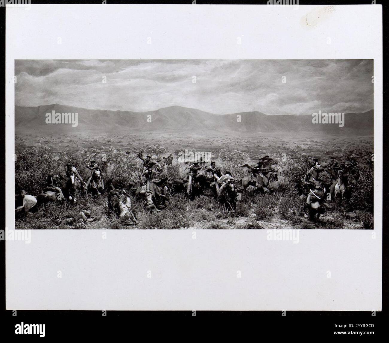 Diorama depicting the 1846 Battle of San Pasqual, by artist Joseph ...