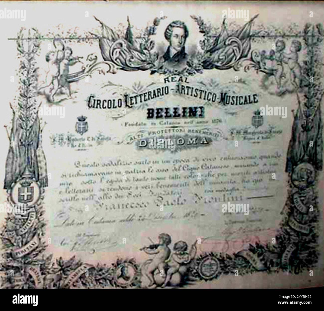 Diploma C L A M Stock Photo - Alamy