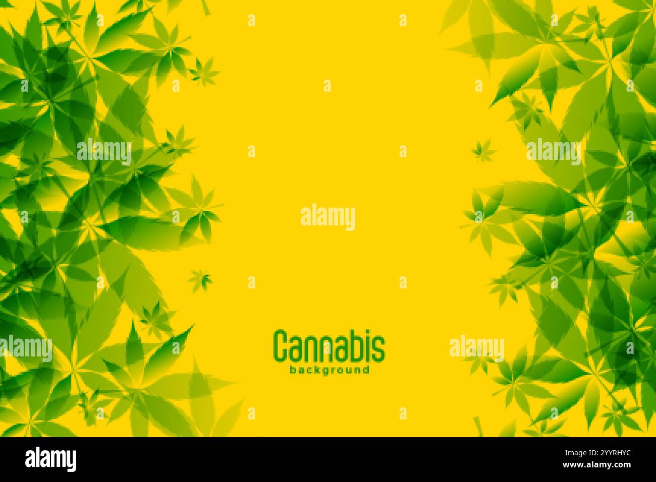Yellow medical marijuana cannabis plant Stock Vector Images - Alamy