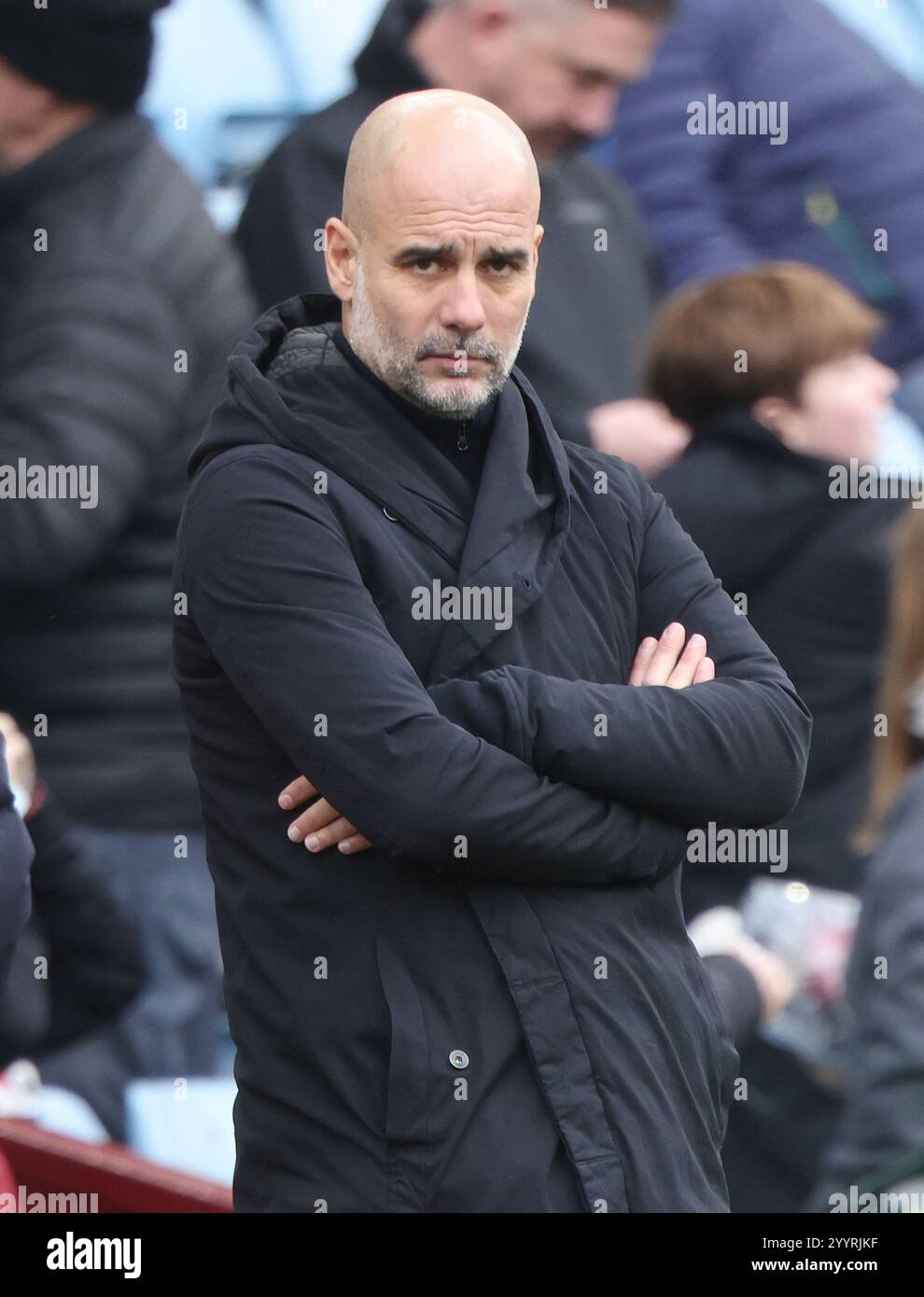 Birmingham, UK. 21st Dec, 2024. Pep Guardiola (Man City manager) at the ...