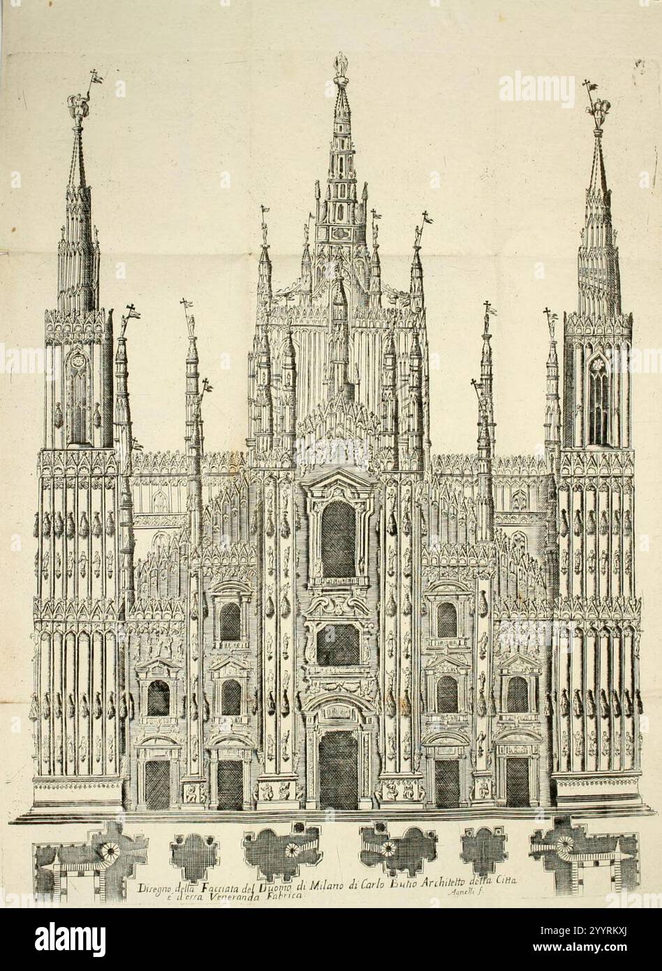 Duomo di milano disegno hi-res stock photography and images - Alamy