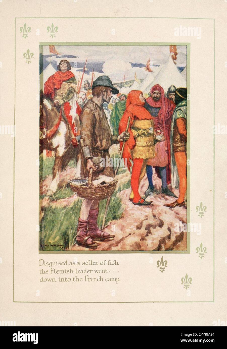 Disguised as a seller of fish the Flemish leader went down into the ...