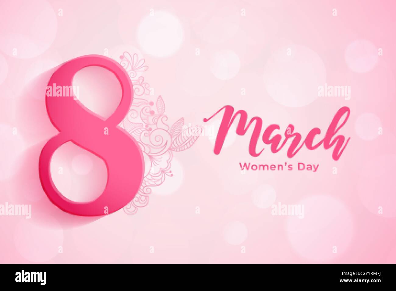 8th march background for women's day celebration Stock Vector Image ...
