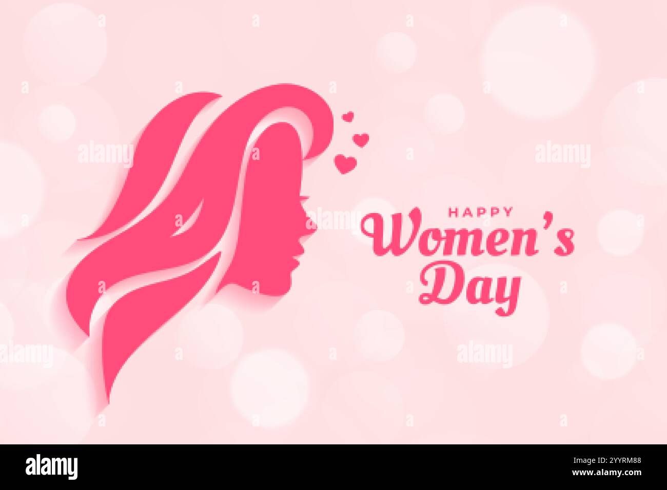 happy women's day poster design with woman face Stock Vector Image ...