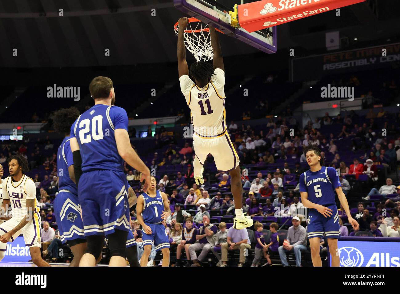 Baton Rouge, United States. 22nd Dec, 2024. LSU Tigers forward Corey ...