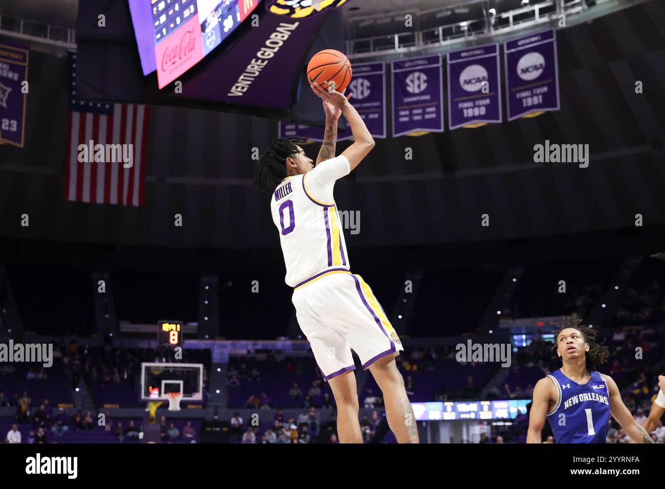 Baton Rouge, United States. 22nd Dec, 2024. LSU Tigers guard Vyctorius ...
