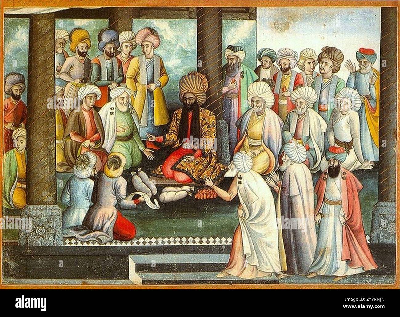 Distribution of Presents for the New Year by Shah Sultan Husayn (2 ...