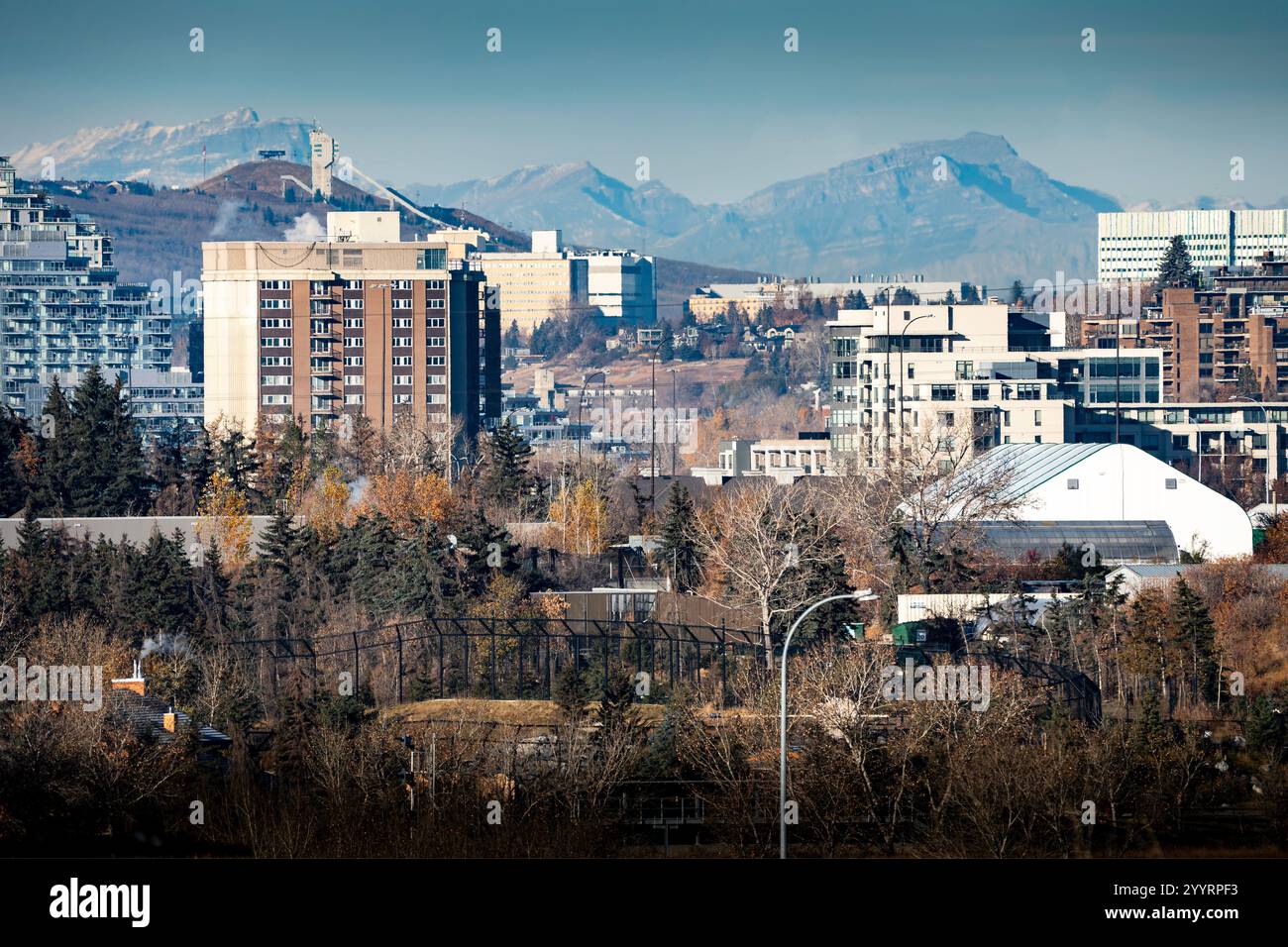 Calgary Alberta Canada, October 30 2024: Calgary City skyline ...