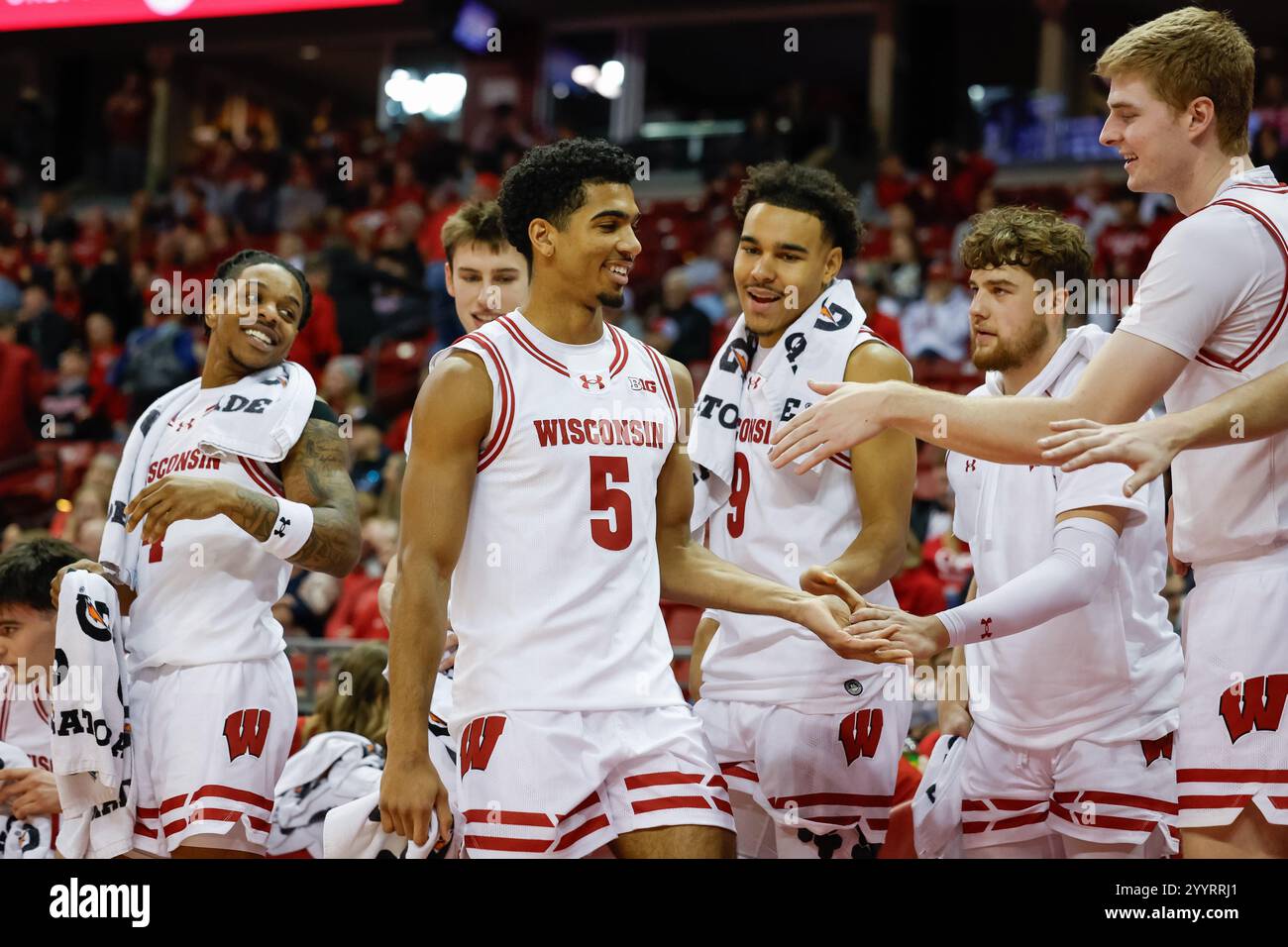 December 22, 2024: Wisconsin Badgers guard Daniel Freitag (5) during ...