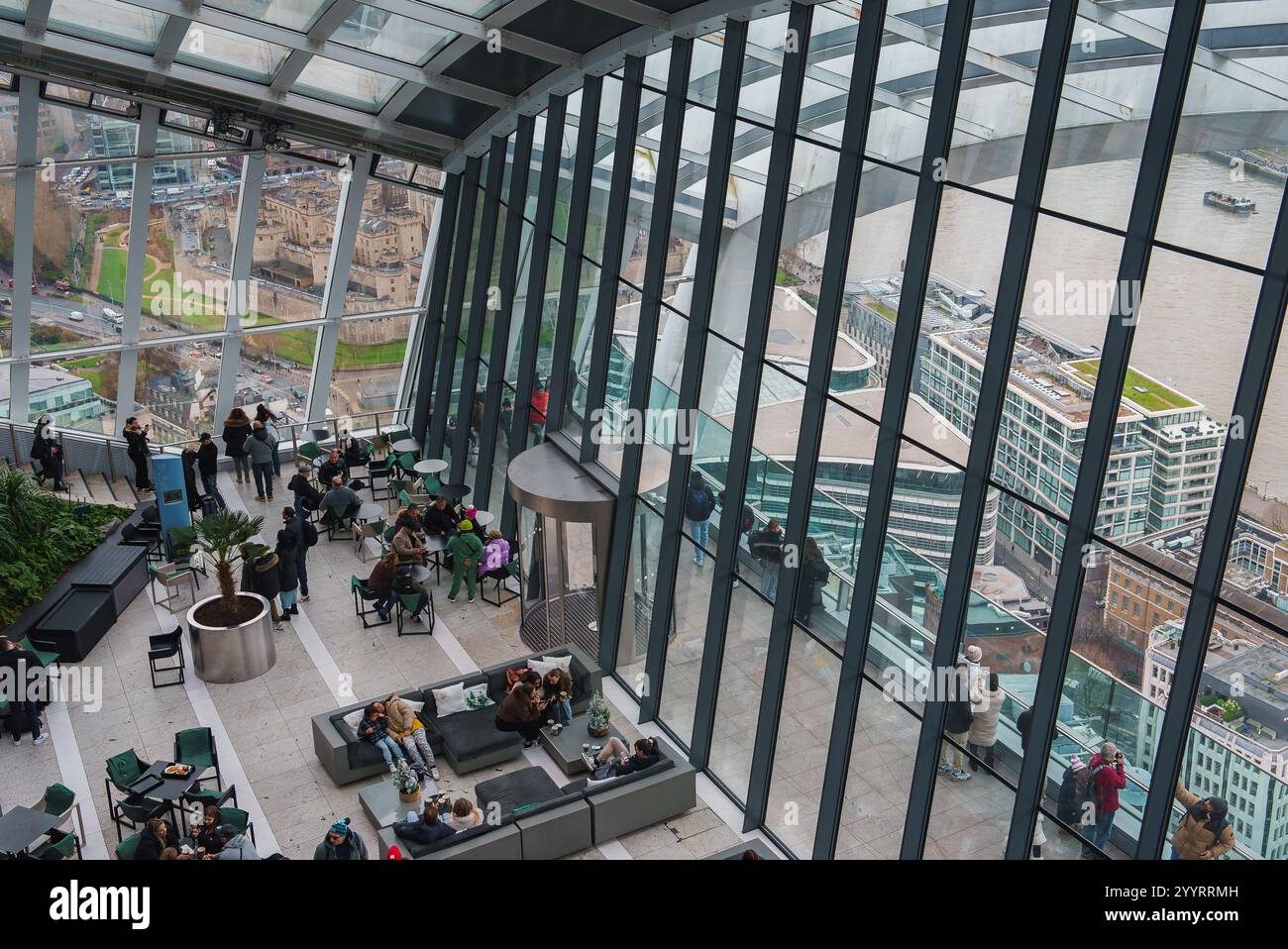 The Sky Garden in London features panoramic views of the city ...