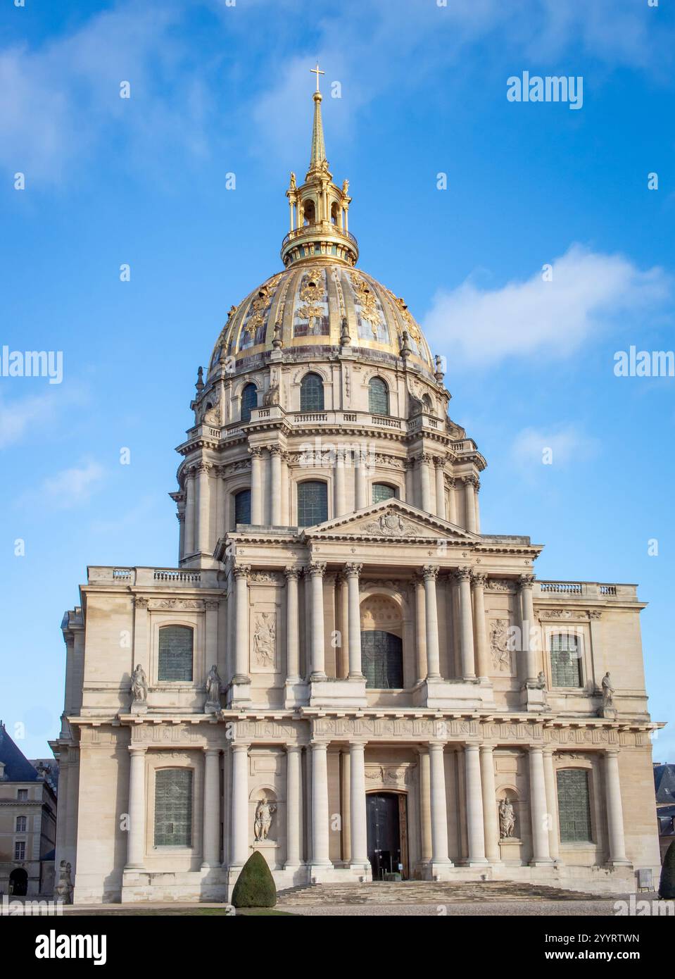 The Dome (Tomb of Napoleon) historic architecture in Paris France Stock ...