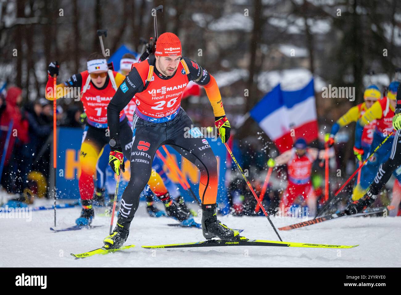 Le Grand Bornand, France. 22nd Dec, 2024. RIETHMUELLER Danilo, Men 15 ...