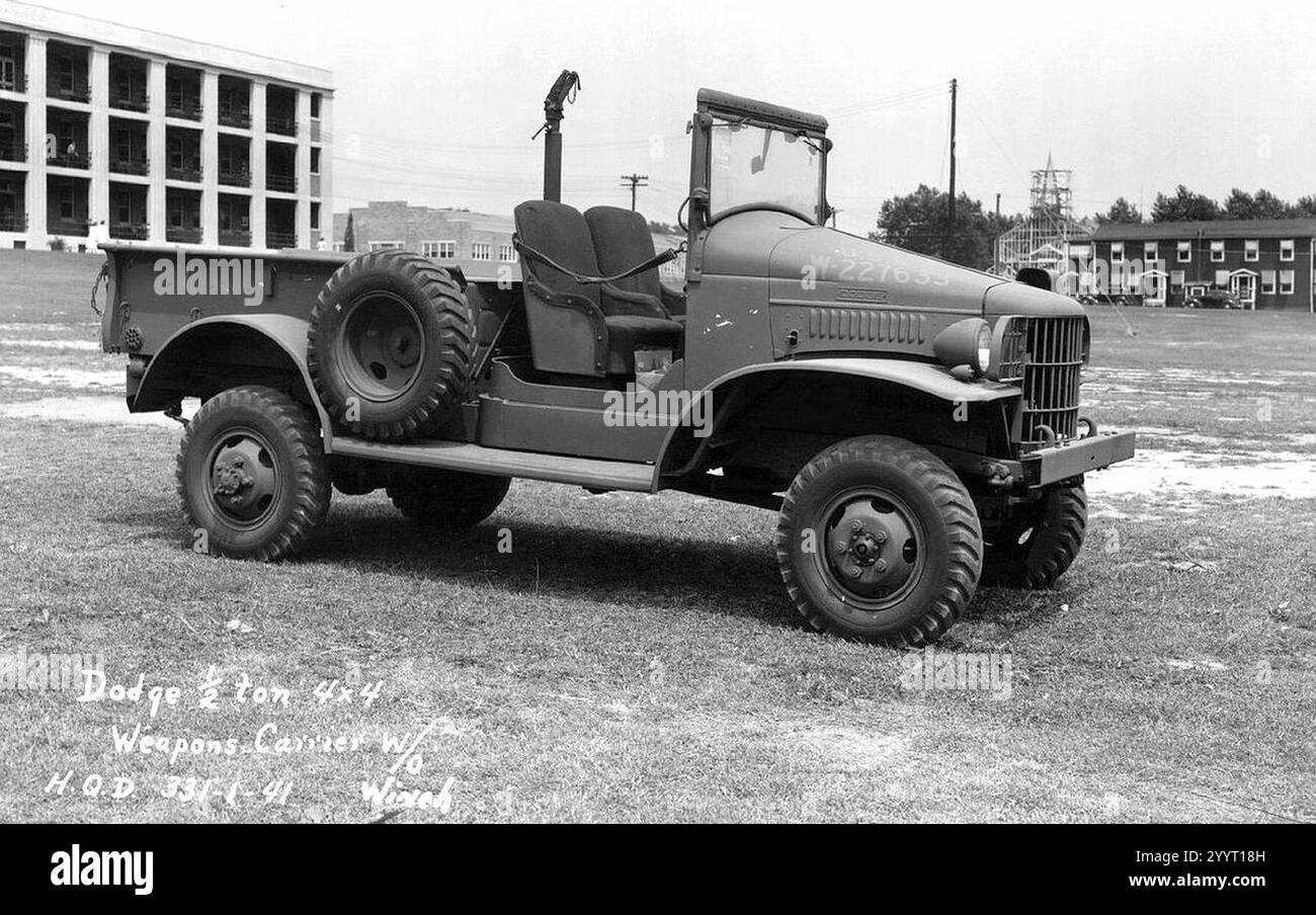 Dodge WC-3—H.Q.D. Jan 1941—WC 331 Stock Photo - Alamy