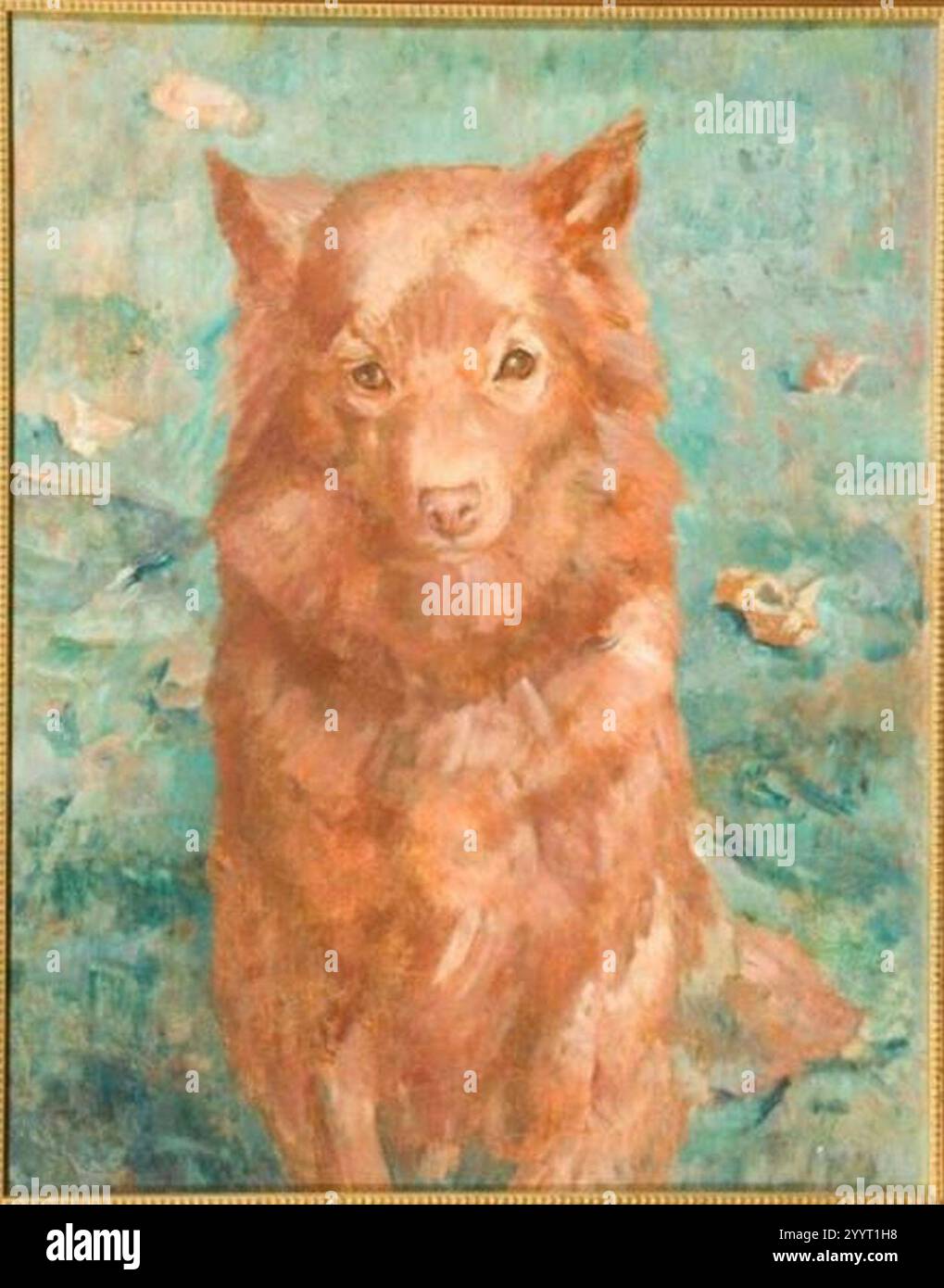 Dog by Petrov-Vodkin (1919, NIM RAH Stock Photo - Alamy