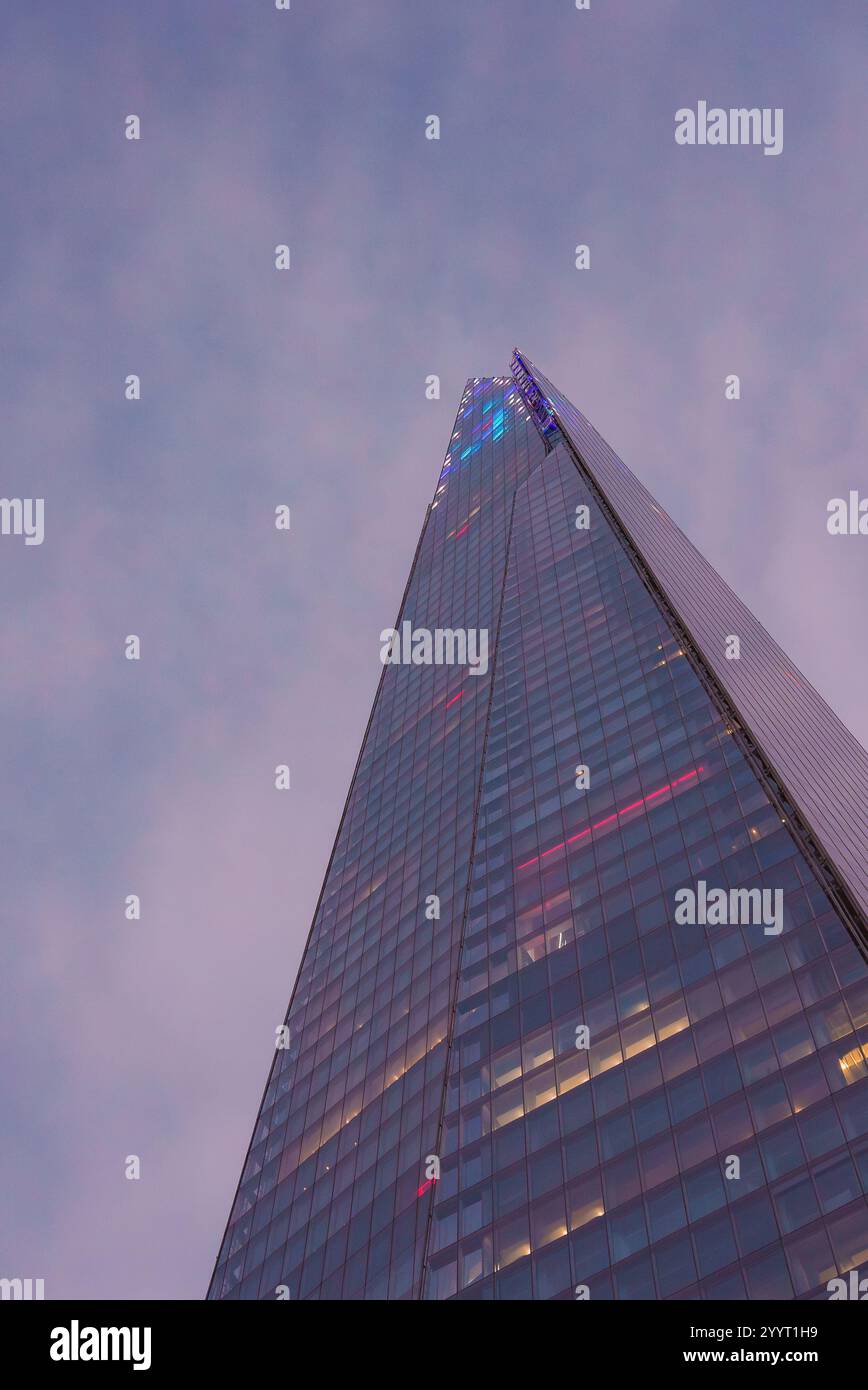 Low Angle View of The Shard in London at Dusk Stock Photo - Alamy