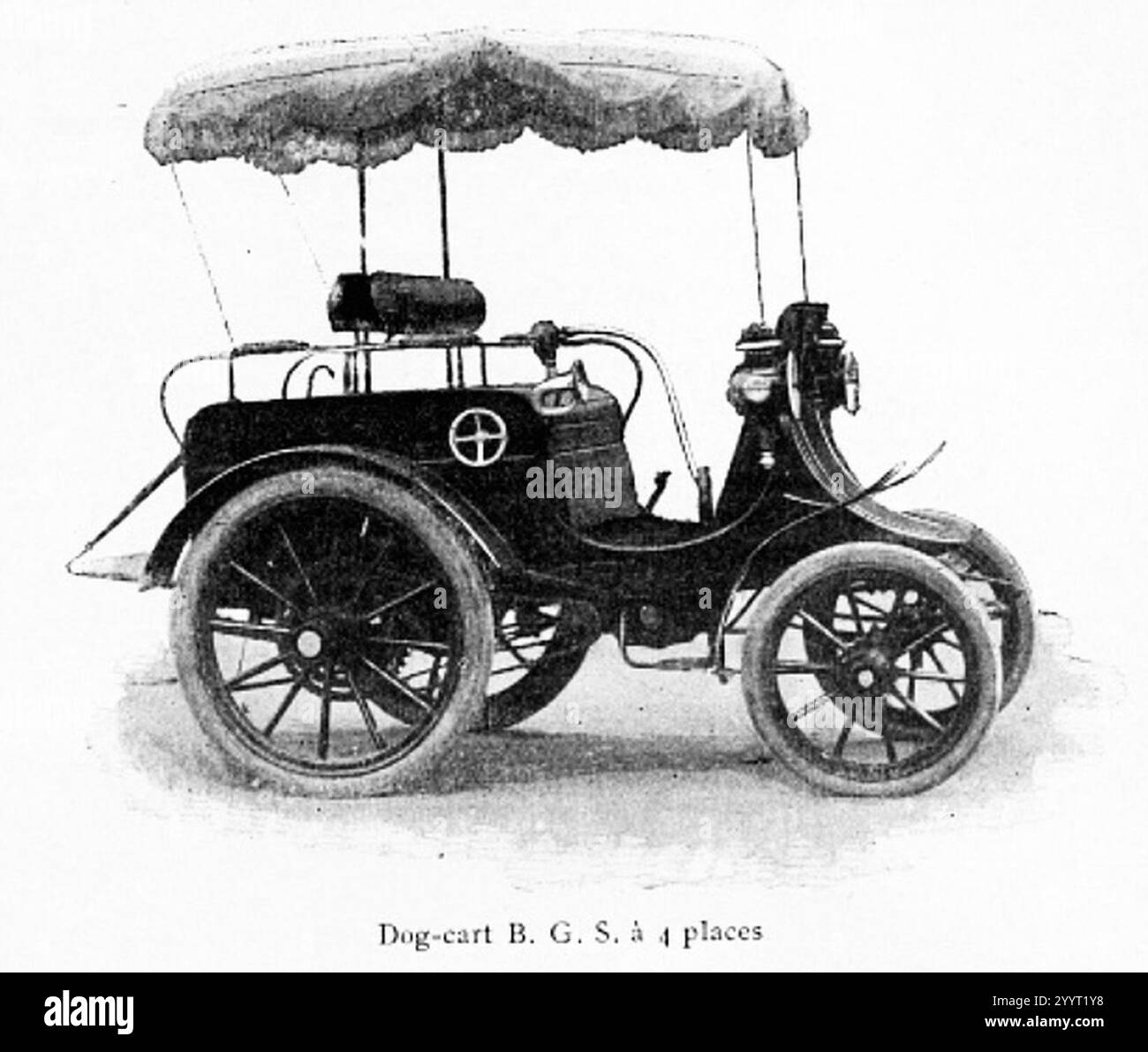 Dog-card B.G.S Dos-à-dos 4 places Stock Photo - Alamy