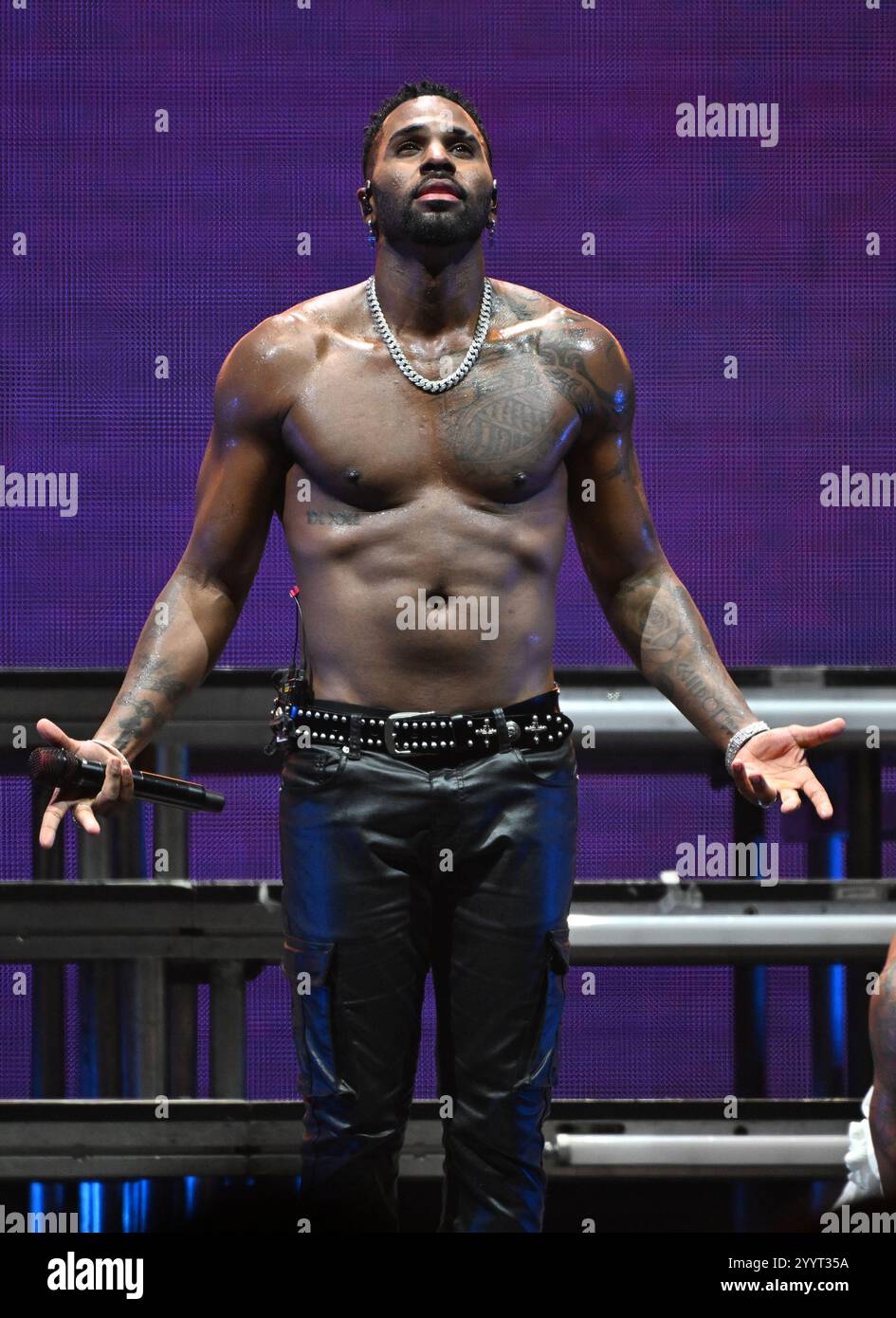 Miami, FL, USA. 21st Dec, 2024. Jason Derulo performs during The ...