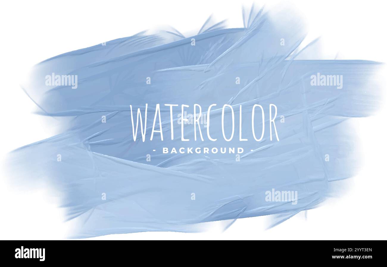 pastel blue watercolor texture concept background design Stock Vector ...
