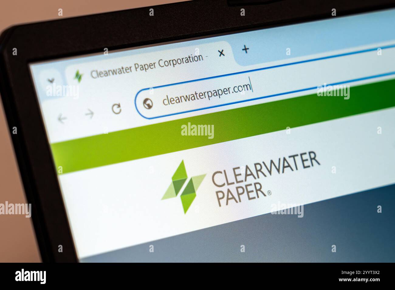 New York, USA - December 21, 2024: Clearwater Paper website homepage ...