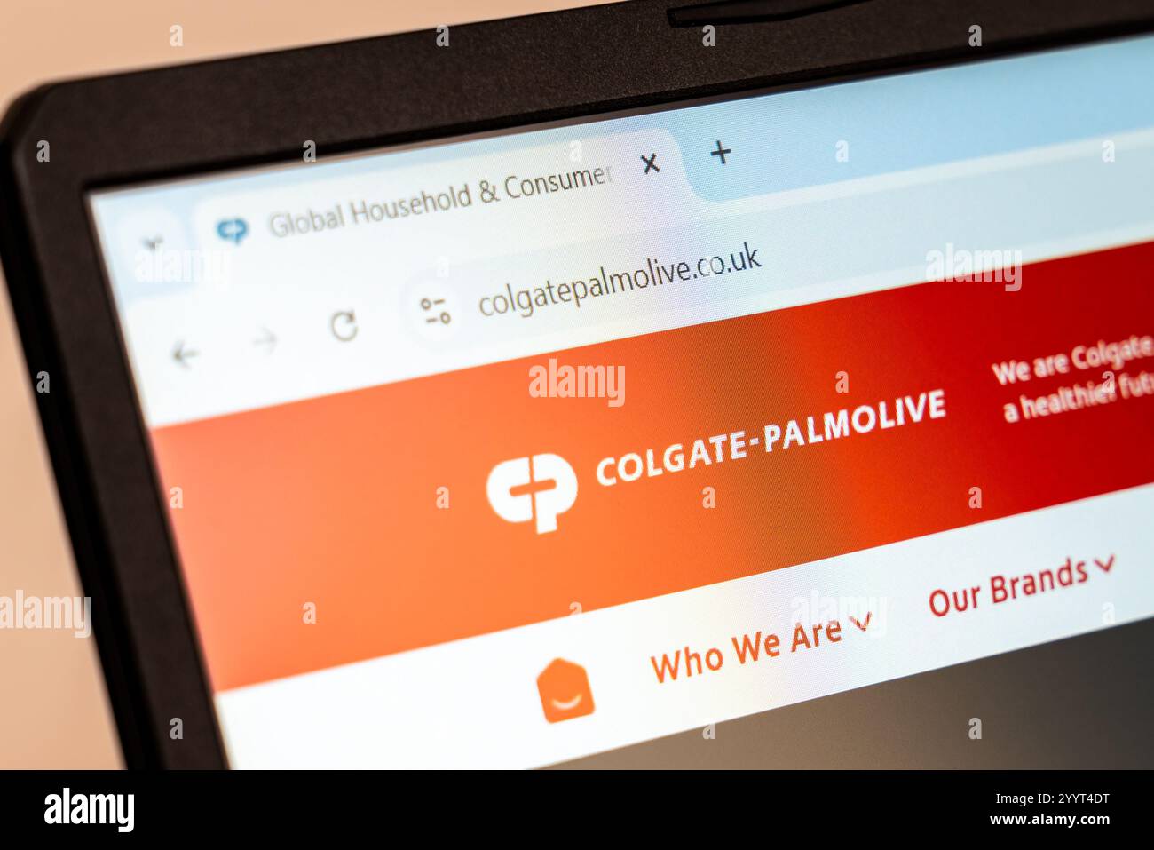 New York, USA - December 21, 2024: Colgate-Palmolive website homepage ...