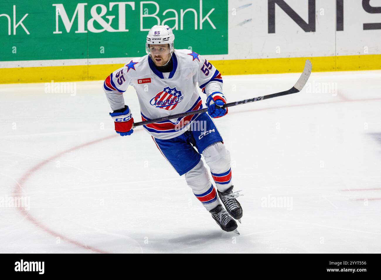Rochester, New York, USA. 18th Dec, 2024. Rochester Americans forward ...