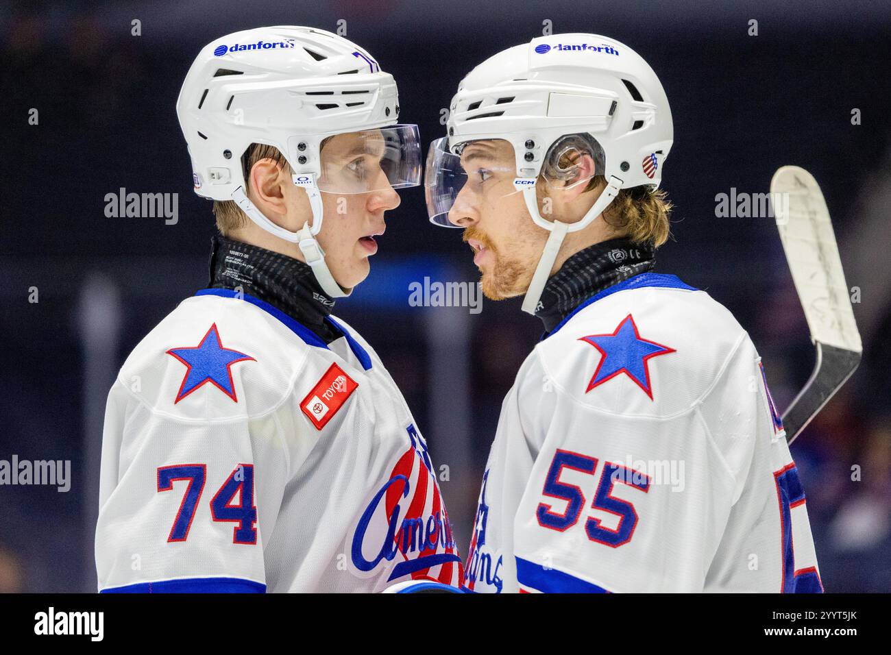 Rochester, New York, USA. 18th Dec, 2024. Rochester Americans forward ...
