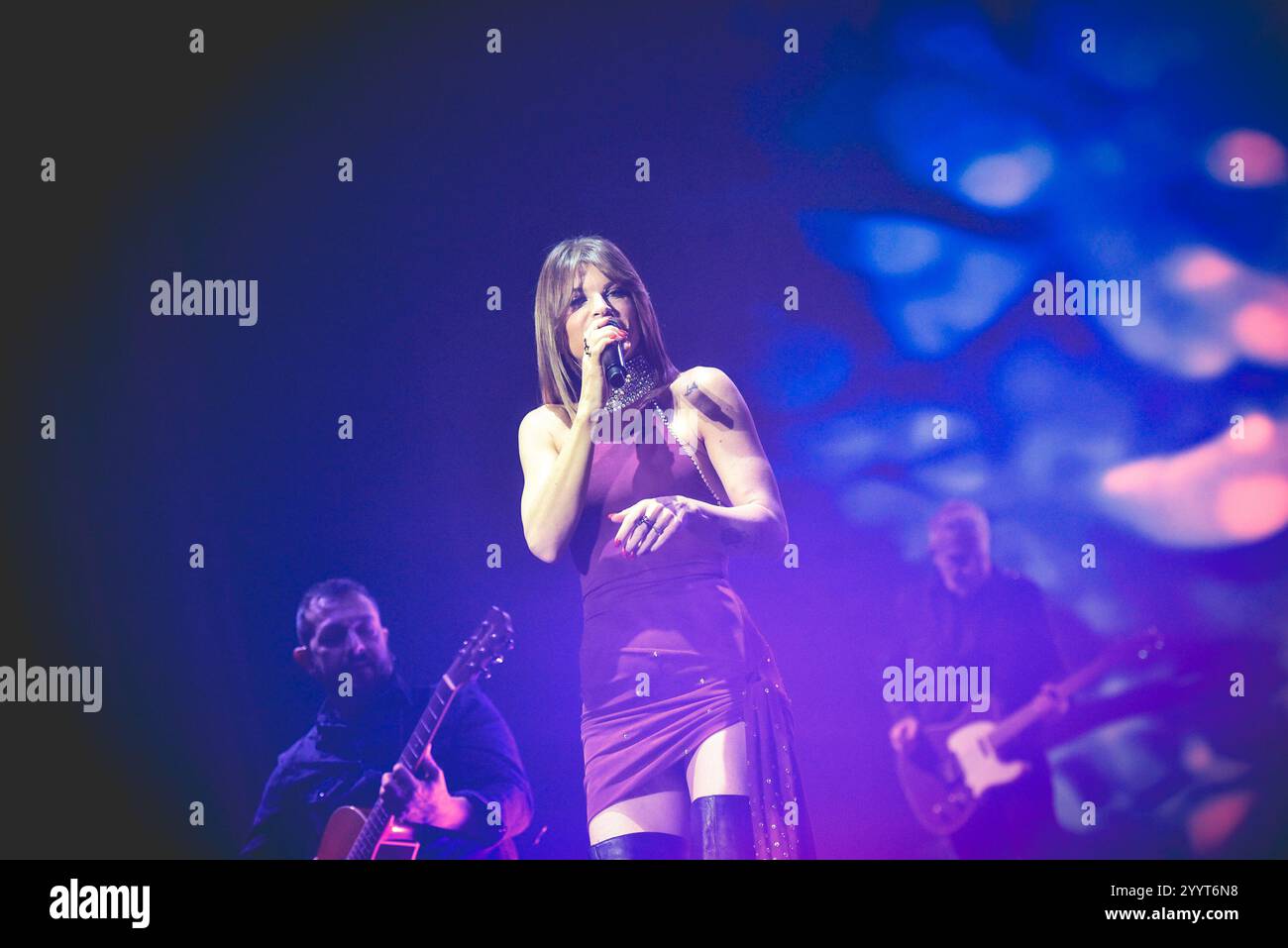 Napoli, Italy. 21st Dec, 2024. Italian singer Alessandra Amoroso ...