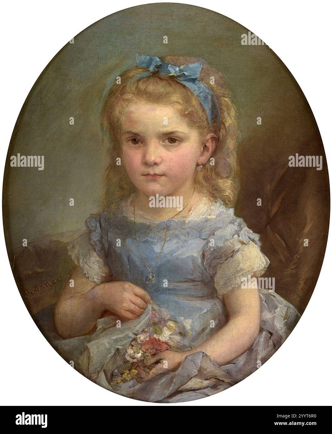 Dominique Baron Portrait of the artist's daughter Stock Photo - Alamy