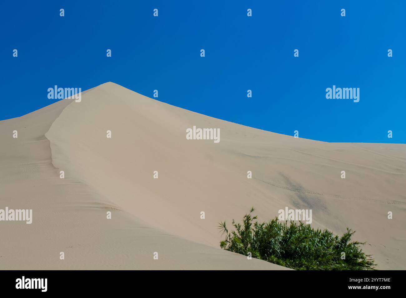Huacachina oasis among the sand dunes dry desert in Peru. Peruvian ...