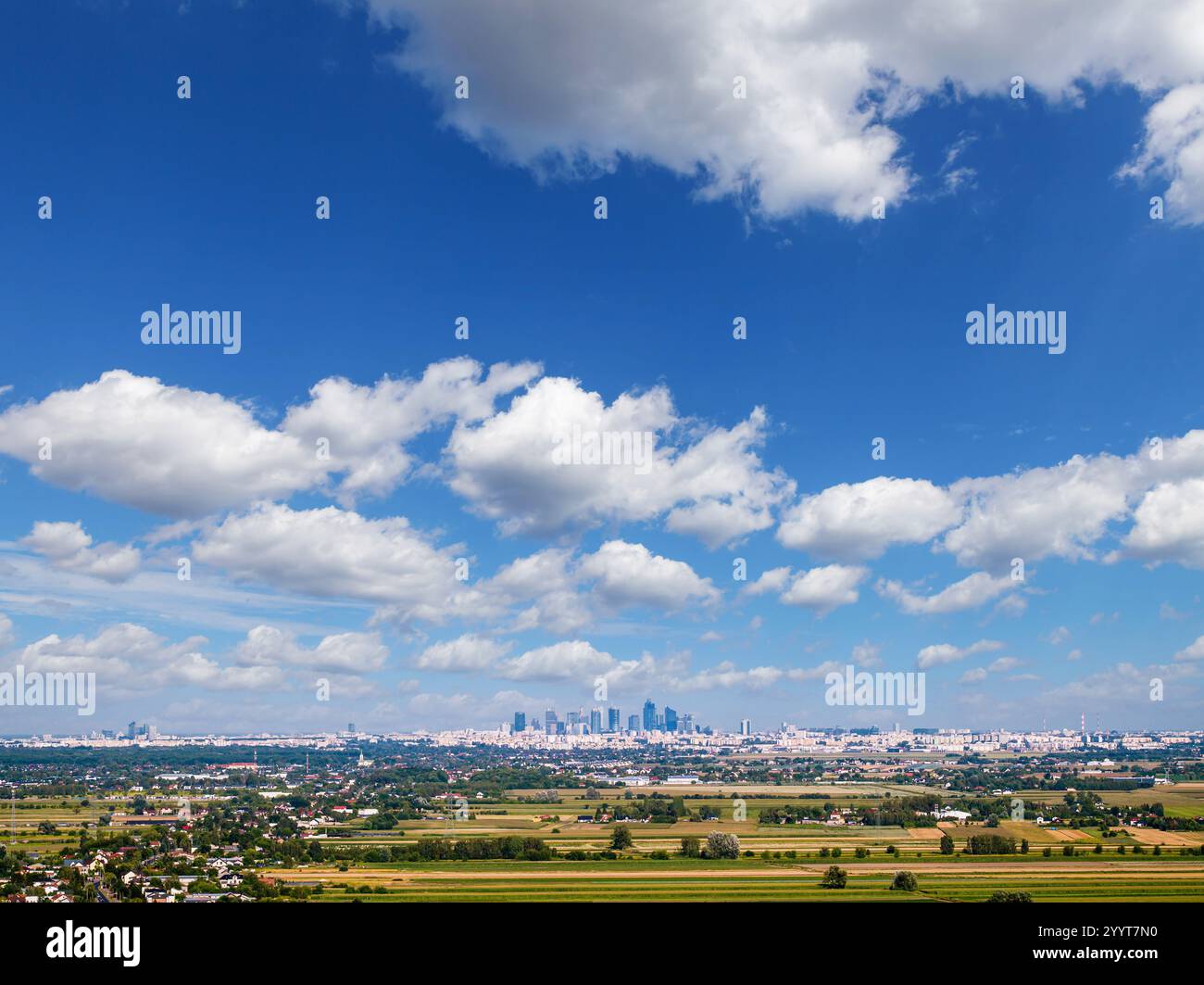 Skyscrapers aerial view in downtown hi-res stock photography and images ...