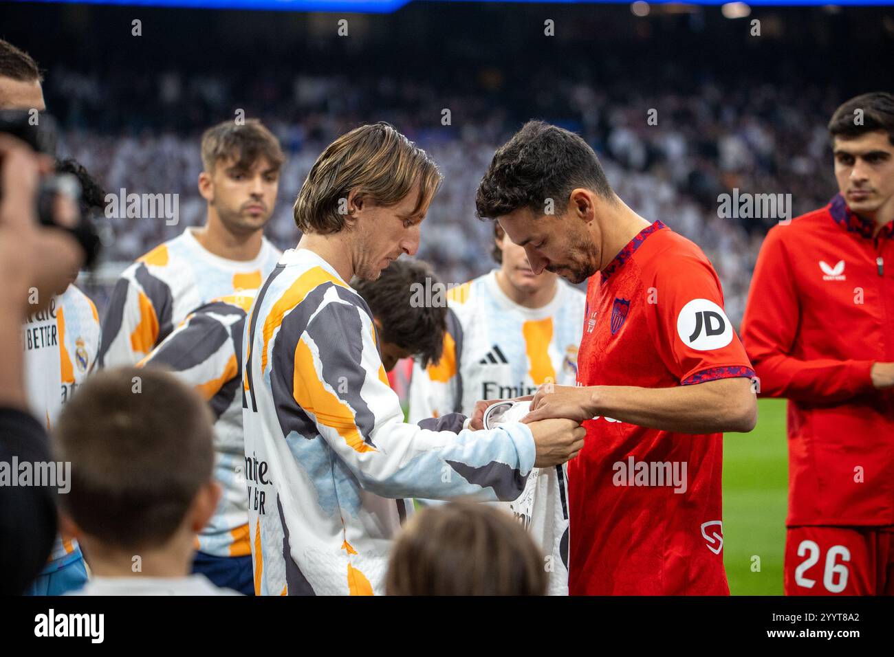 Madrid, Spain. 22nd Dec, 2024. Jesus Navas, Spanish footballer receives ...