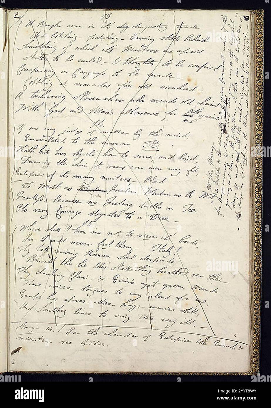Don Juan Manuscript Extract, Lord Byron Stock Photo - Alamy