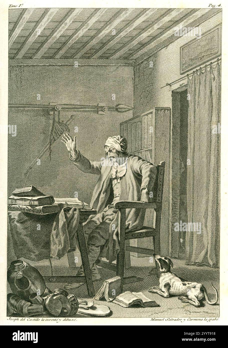 Don Quixote & Sancho Panza 1780 3 Stock Photo - Alamy