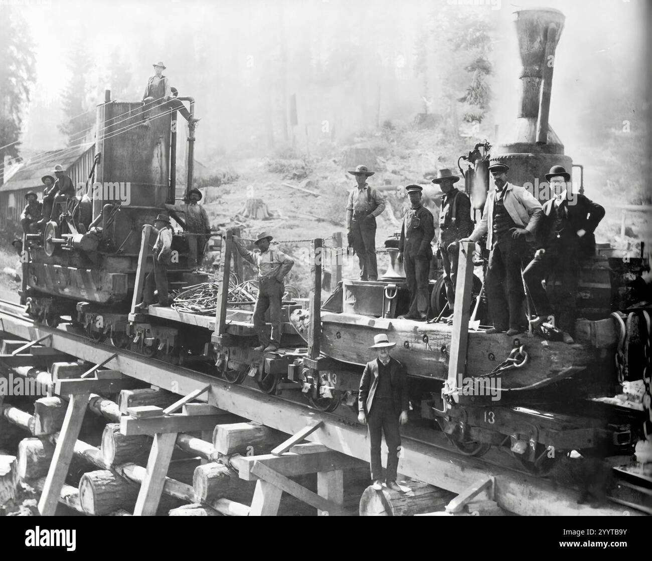 Donkey Engines on Incline Tramway Stock Photo - Alamy