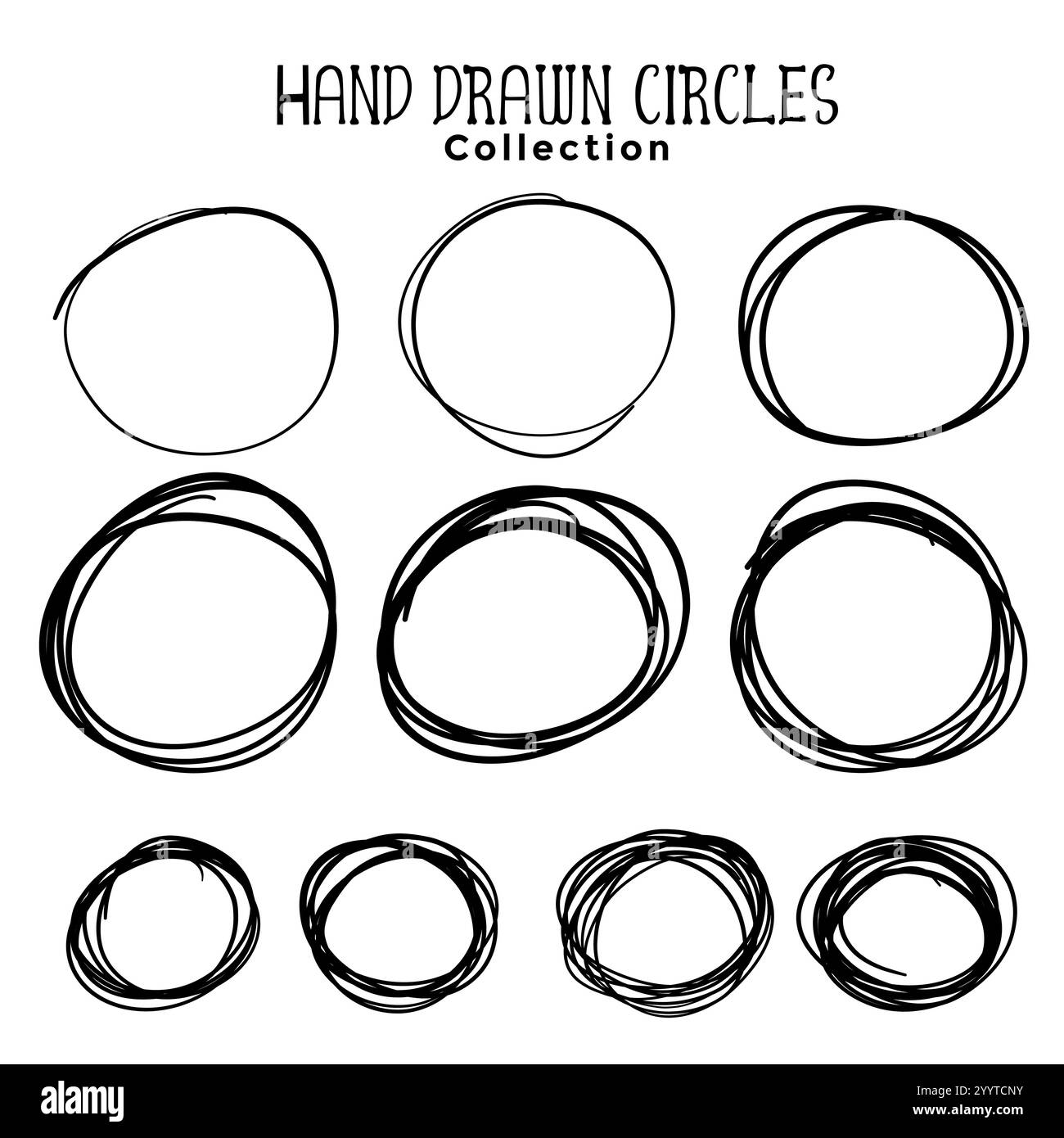 Scribbles vector vectors Black and White Stock Photos & Images - Alamy