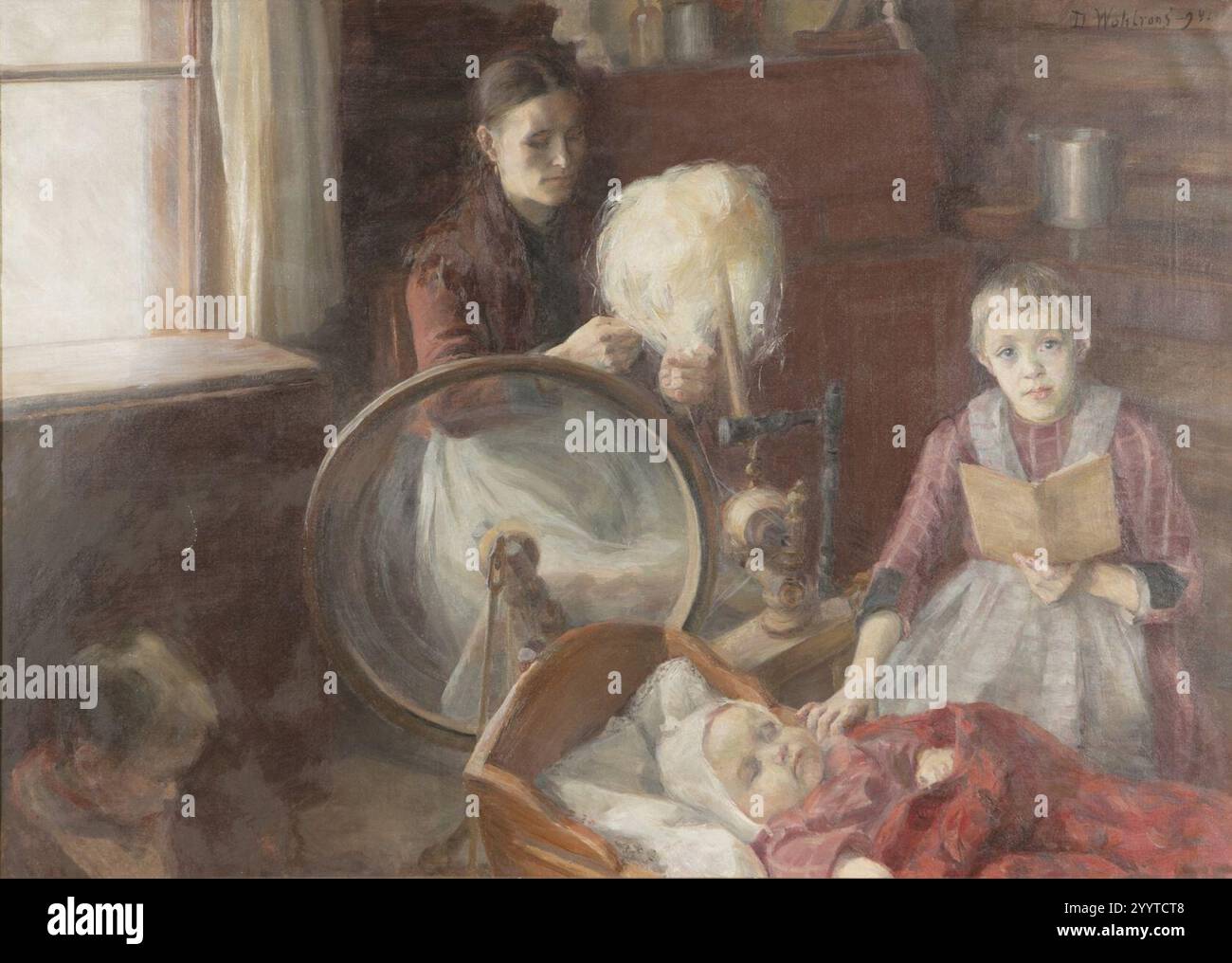 Dora Wahlroos - Mother and Children Stock Photo - Alamy