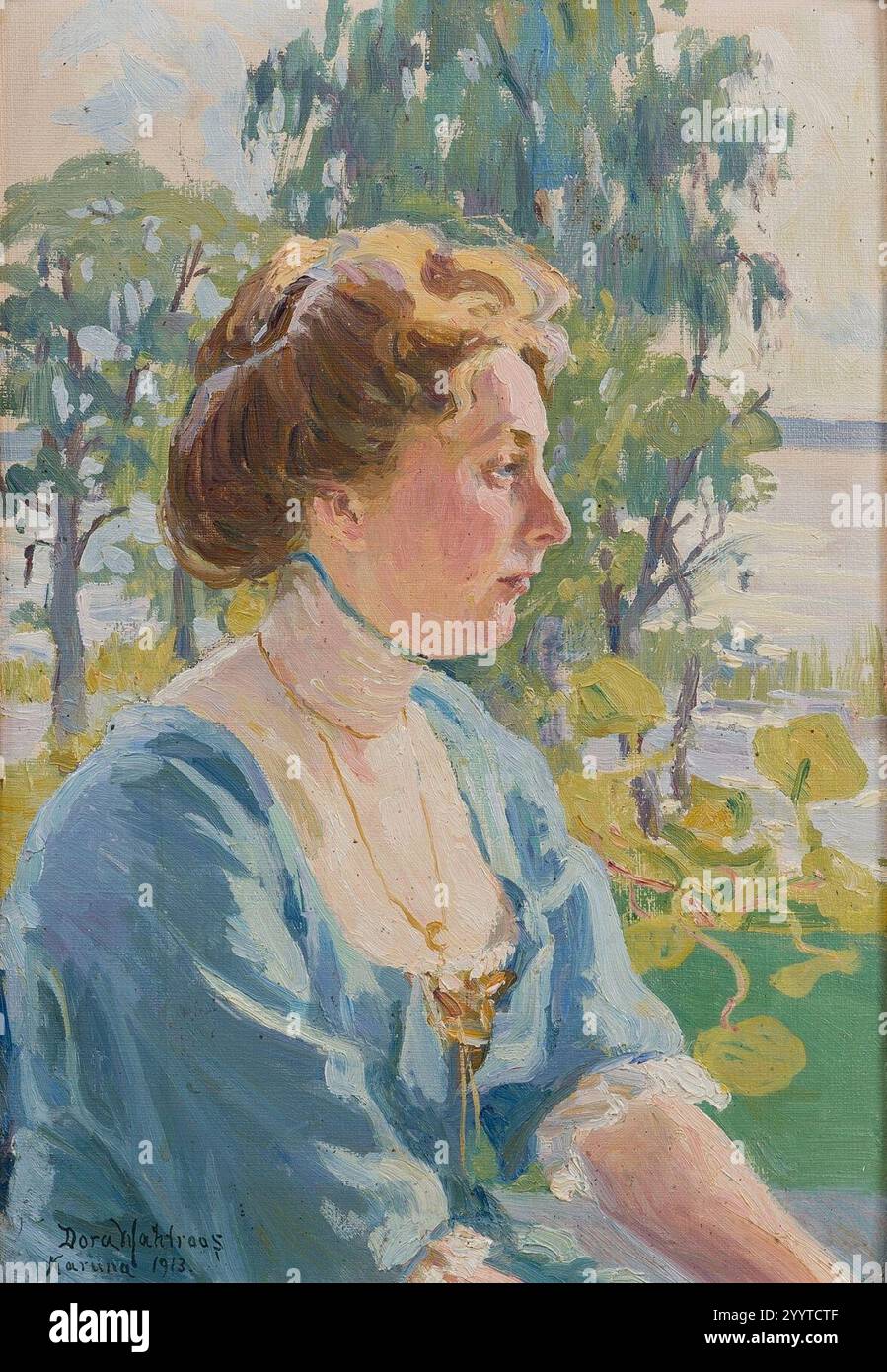 Dora Wahlroos - Portrait of a Lady Stock Photo - Alamy
