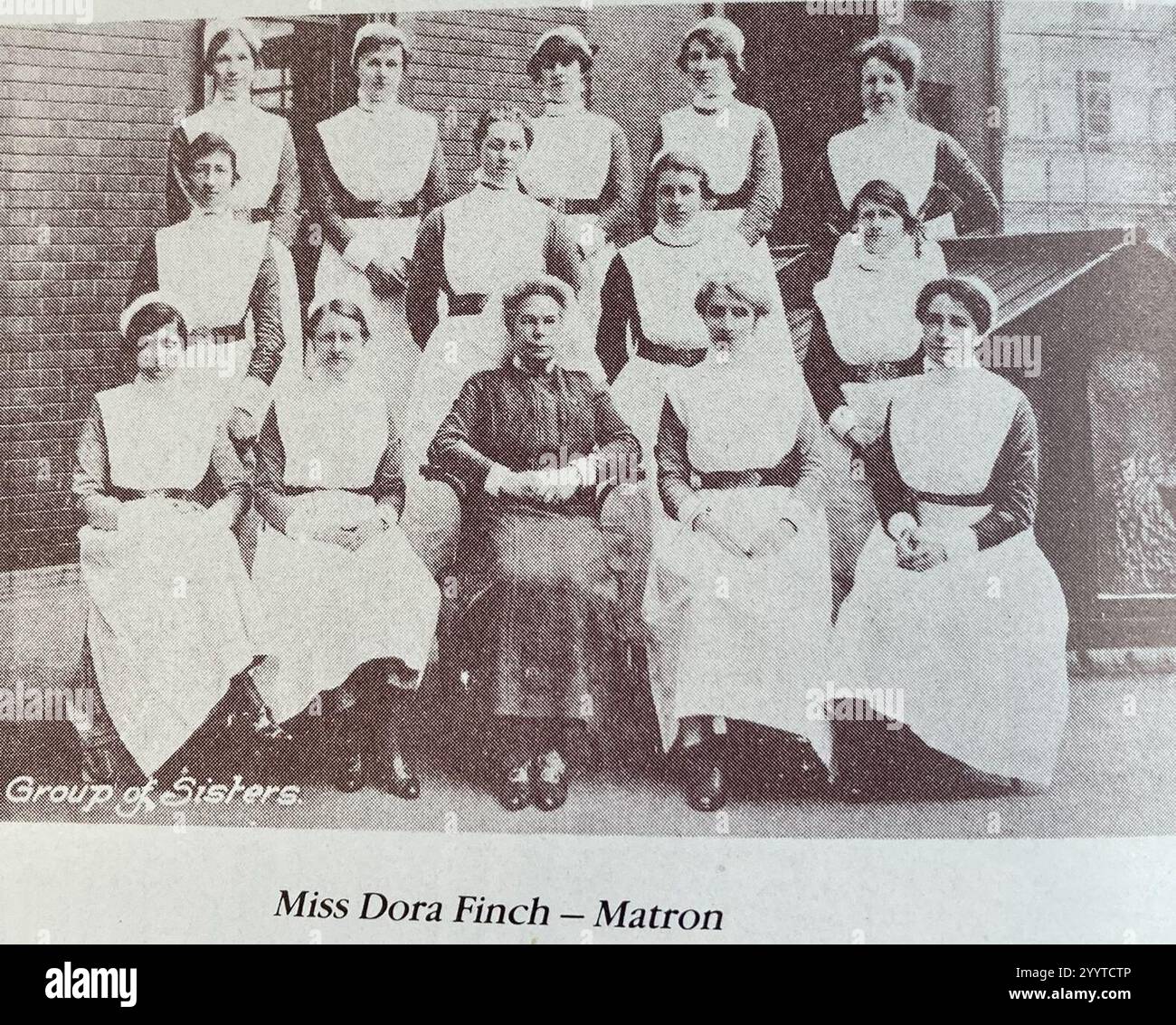 Dora Finch , matron University College Hospital London , with group of ...